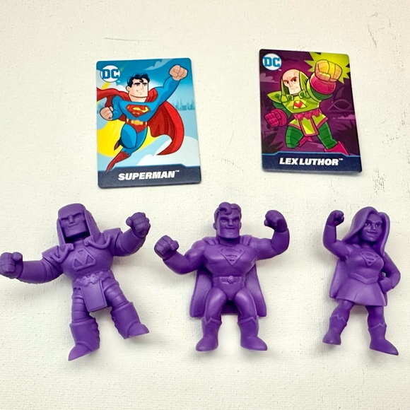 DC Comics | Toys | Wendys Kidsmeal Dc Comic Super Hero Set Purple ...